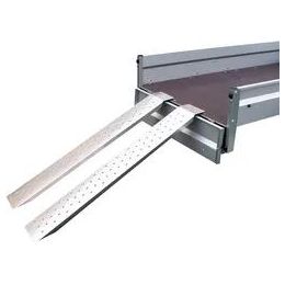 Auffahrrampe Stema "light", silber (silberfarben), B:20cm H:10cm L:149cm, Stahl, Rampen