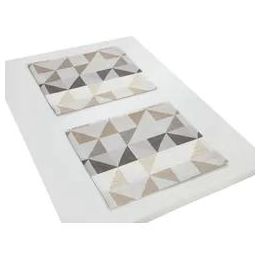 Platzset WIRTH "BERLARE" Gr. 1, braun, B:40cm L:35cm, Obermaterial: 85% Polyester, 15% Baumwolle, Platzsets