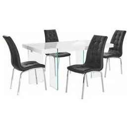 Essgruppe Inosign, schwarz (schwarz,), Sitzmöbel-Sets
