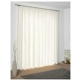Vorhang WIRTH "Chiming" Gr. 3, beige (natur), B:135cm H:225cm, Baumwolle, Polyester, Gardinen