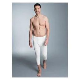 Lange Unterhose TRIGEMA "TRIGEMA 3/4 Unterhose im Doppelpack", Herren, Gr. 9, weiß, 100% Baumwolle (Bio-Baumwolle kbA), Unterhosen Unterhose Unterwäsche Lange Unterhose Multipacks