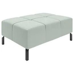 Hockerbank Inosign "Ancona New", grün (mint), B:107 H:43 T:71, 100% Polyester, Hocker, passend zum Ecksofa "Ancona New", auch in Easy care-Bezug