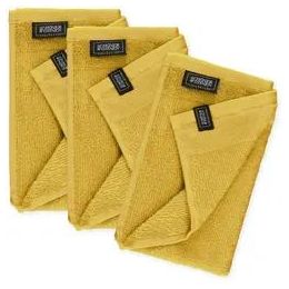 Schöner Wohnen Gästehandtücher "Sense", gelb, B:30cm L:50cm, Frottee, Obermaterial: 100% Baumwolle, SCHÖNER WOHNEN-KOLLEKTION, Handtücher, mit Velourborte, hautschmeichelnde Airtouch Qualität, super weich
