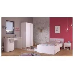 Jugendzimmer-Set Parisot "Pirouette", weiß, B/H: 90cm x 200cm, Spanplatte, Schlafzimmermöbel-Sets
