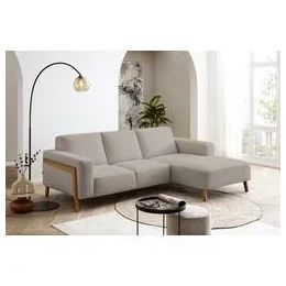Ecksofa exxpo - SOFA FASHION "Starr, modern und klassisches Design, hochwertige Verarbeitung, bequem", beige, B:250cm H:84cm T:163cm, Sofas, L-Form, wahlw. elektrische Sitztiefenverstellung, Massivholzfüße
