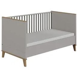 Umbauseiten Paidi "FIENE f&uuml;r den Umbau vom Babybett zum Juniorbett", grau (kieselgrau), B:139cm H:18,4cm T:2,2cm, Holzwerkstoff, Umbauseiten, Erweiterungs-Set Kinderbett 70x140cm in Grau