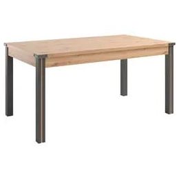 Esstisch Home Affaire "Mia", braun (artisan eiche nachbildung, matera nb), B:160cm H:77cm T:90cm, Tische, Esszimmertisch, rechteckige Form - (B/T/H) 160/90/77 cm