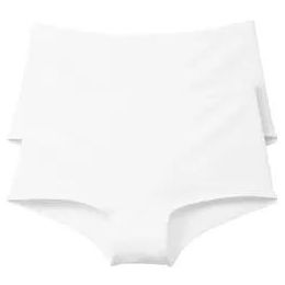 Panty Calida "Benefit Women", Damen, Gr. S (40/42), weiß, Single Jersey, Obermaterial: 94% Baumwolle, 6% Elasthan, unifarben, normal, Unterhosen, elastisch, Baumwoll-Mix, Single Jersey Qualität, weich