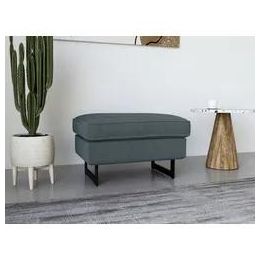 Polsterhocker Places of Style "Pinto", grün (khaki), B:76 H:48 T:56, 92% Polyester, 8% Nylon, Hocker, mit Keder, Metallfüßen und auch in Cord Bezug erhältlich