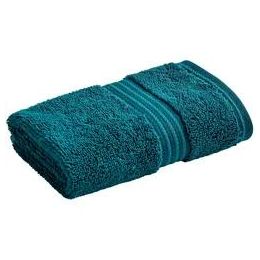 Waschlappen Christy "SUPREME", blau (kingfisher), B:33cm L:33cm, Walkfrottier, Waschlappen, Premium-Waschlappen in Luxusqualität, 650g/m2, 33x33cm, 6er Set