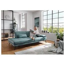 Recamiere DIE PLANBAR "MP-IN20126 optional mit Drehsitzfunktion", blau (aqua), B:230cm H:82cm T:115cm, 100% Polyester, Sofas, Inkl. Kopfteilverstellung, Federkern oder Kaltschaumpolsterung