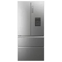 Haier French Door "HFW7819EWMP", Energieeffizienz: E (A-G), silber (edelstahl), B:83cm H:192,5cm T:66,9cm, Kühlschränke, 193 cm hoch, 83 cm breit, Nutzinhalt: 537 Liter, Cold Drink Tank, Topseller