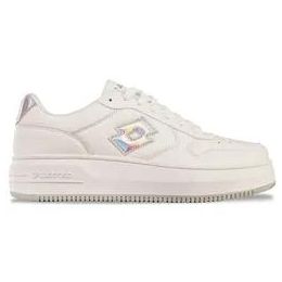 Sneaker Lotto, Gr. 40, weiß (weiß, multi), Synthetik, glänzend, Sportlich, Schuhe, - mit metallisch schimmernden Details