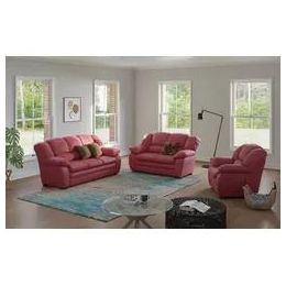 Polstergarnitur COTTA "Casino", rot (rot,), H:88cm T:92cm, FSC-zertifizierter Holzwerkstoff, Sitzmöbel-Sets, Sessel, 2-Sitzer, 2,5-Sitzer, hohe Rückenlehne