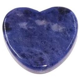 Edelstein Firetti "Schmuck Geschenk Herz", blau (blau, stein), EdelsteineB:2,6cm L:3cm, Stein, Sodalith, Handschmeichler, B:2,6cm L:3cm