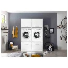 Mehrzweckschrank-Set respekta "Clara-Set 7", weiß, Spanplatte, Kastenmöbel-Sets, (B x T x H) 134,8 x 67,6 cm x 200 cm