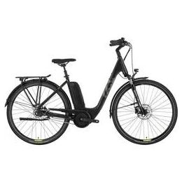 E-Bike Husqvarna E-BICYCLES "E-Citybike Grand City Y2" Gr. 50, schwarz (schwarz matt, schwarz), Elektrofahrräder, 50cm, 28 Zoll (71,12cm), Pedelec, Elektrofahrrad für Herren u. Damen, tiefer Einstieg