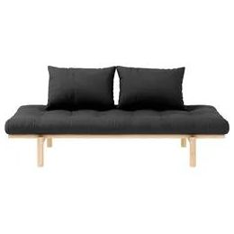 Daybett KARUP DESIGN "Pace", grau (dunkelgrau), B:200cm H:37cm L:200cm, Daybetten, aus massiven Kiefernholz, inkl. Futonmatratze