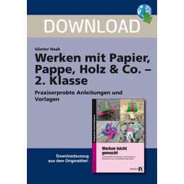 Persen Verlag Werken mit Papier, Pappe, Holz & Co. - 2. Klasse
