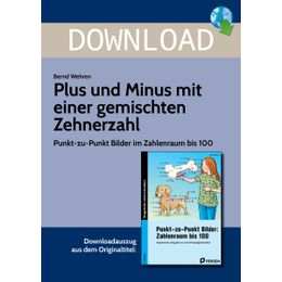 Persen Verlag Plus und Minus mit einer gemischten Zehnerzahl