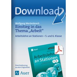 Auer Verlag Einstieg in das Thema -Arbeit-
