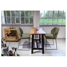 Barhocker GUTMANN FACTORY, grün (moosgrün), B:60 H:105 T:62, 100% Polyester, Hocker
