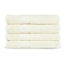 Handtücher Good Morning "Uni", beige (cream), B:50cm L:100cm, Frottee, Frottee, Handtücher, Baumwolle, Walkfrottee, Bordüre, 500 GSM, Einfarbig, ohne Aufhängung