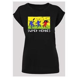 Kurzarmshirt F4NT4STIC "F4NT4STIC Damen", Herren, Gr. 3XL, schwarz, 100% Baumwolle, unifarben, normal, Rundhals, Shirts