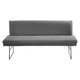 K+w Komfort & Wohnen Polsterbank K+W KOMFORT & WOHNEN, grau, B:172cm H:87cm T:65cm, Sitzbänke, Spitzkissenoptik, Sitzsteppung, hoher Sitzkomfort, in 2 Größen wählbar