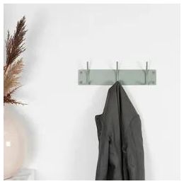 Garderobenhaken SPINDER DESIGN "FUSION 3", grün (dusty grün), B:40 H:12 T:6, Stahl, Garderobenhalter, Wandgarderobe aus Stahl im Skandinavischen Stil mit 5 Haken