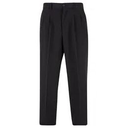 Stoffhose Urban Classics "Urban Classics Herren Wide Fit Pants", Herren, Gr. 32, Normalgrößen, schwarz, 77% Polyester, 17% Viskose, 6% Elasthan, unifarben, loose fit, Hosen