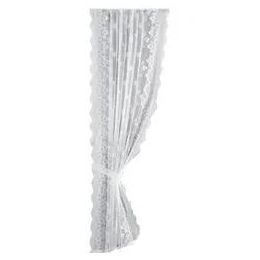 Weckbrodt-Gardinen Vorhang WECKBRODT "Siena" Gr. 2, weiß, B:130cm H:160cm, Jacquard, Polyester, Gardinen, Jacquard, halbtransparent, Bordüre, mit Raffhalter, Gardine, Store