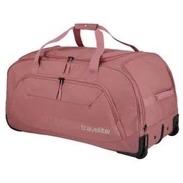 Weichgep&auml;ck-Trolley Travelite "KICK OFF, verschiedene Gr&ouml;&szlig;en und Farben", Gr. B/H/T: 77cm x 41cm x 38cm 120 l, rosa, Polyester, unifarben, Koffer, Reisetasche Reisegep&auml;ck Reisekoffer Trolley Freizeittasche
