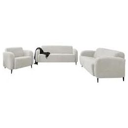 Polstergarnitur Inosign "Marone", weiß (weiß, weiß,), H:76cm T:90cm, 100% Polyester, Sitzmöbel-Sets, auch einzeln erhältlich