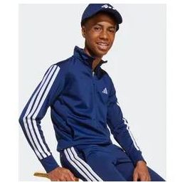 Trainingsanzug Adidas SPORTSWEAR "J 3S TR TS 205", Kinder, Gr. 164, blau (dunkelblau, weiß), Obermaterial: 100% Polyester, Sportlich, Sportanzüge