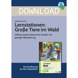 Persen Verlag Lernstationen: Große Tiere im Wald