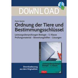 Persen Verlag Ordnung der Tiere und Bestimmungsschlüssel
