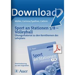 Auer Verlag Sport an Stationen 7/8 - Volleyball