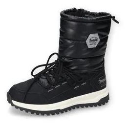 Snowboots Dockers BY GERLI, Damen, Gr. 41, schwarz, Textil, glänzend, Schuhe, Winterboots mit Warmfuttr