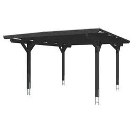 Skan Holz Einzelcarport SKANHOLZ "Odenwald", grau (anthrazit), B/H/T: 238cm x, Carports