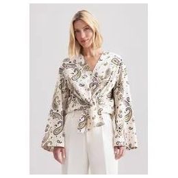 Klassische Bluse Seidensticker "Schwarze Rose", Damen, Gr. L40, beige (ecru), 100% Baumwolle, Paisley, regular fit, ohne Ausschnitt, Blusen, Tunika Paisley