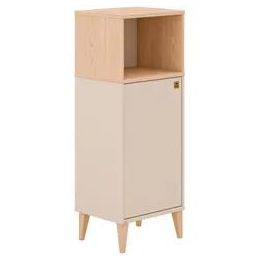 Highboard Paidi "MILA & BEN Steiff by Paidi in Beige, inkl. Spielkiste mit Deckel", beige (cashmere, beige, scandinavian, wood), B:48,4cm H:129,6cm T:40,1cm, Spanplatte, Sideboards, stabiles Regal mit Massivholz-Füßen, Standregal, geprüfte Qualität