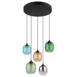 NOWA LED-Hängeleuchte "MINARA", schwarz, 1, Ø 12cm H: 150cm, 1 Stk., Leuchten, Gläser, Hängeleuchte, Wohnzimmer, Esstisch