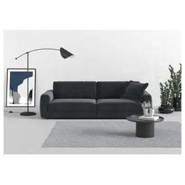 Big-Sofa Trendmanufaktur "Bourbon", grau (anthrazit), B:264cm H:84cm T:126cm, 88% Polyester, 12% Polyacryl, Sofas, extra tiefe Sitzfläche, wahlweise mit Sitztiefenverstellung bestellbar