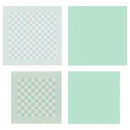 Geschirrtuch DDDDD "Barbeque", grün (pastel grün), 4 Stk., 100 % Baumwolle, 100% Baumwolle, Geschirrtücher, Set aus Jacquard-Gewebe und weicher Frottee, saugstark und langlebig