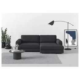 Ecksofa Trendmanufaktur "Bourbon", grau (graphite), B:250cm H:84cm T:176cm, 92% Polyester, 8% Nylon, Sofas, mit extra hohem Sitzkomfort, auch in Cord erhältlich