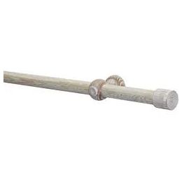 Gardinenstange Gardinia "Set Shorty", braun (castell, eiche), L:160cm Ø:25mm, Holzwerkstoff, Gardinenstangen
