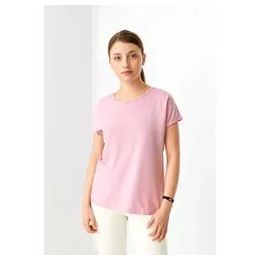 Funktionsshirt Only Play "ONPAUBREE SS LOOSE TRAIN TEE CURVY NOOS", Damen, Gr. 52/54, rosa (pink, a, boo), Jersey, Obermaterial: 88% Polyester, 12% Elasthan, unifarben, relaxed fit normal, Rundhals, Shirts