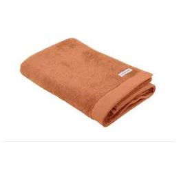 Duschtuch Tom Tailor HOME "COLOR BATH", rot (schwarz coral), B:70cm L:140cm, Frottier, Frottier, Handtücher, 100% Baumwolle, 70x140 cm, uni, große Farbauswahl
