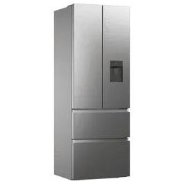 Haier French Door "HFR7720DWMP", Standardmodul: D (A-G), silber (edelstahl), B:70cm H:200,6cm T:67,5cm, Kühlschränke